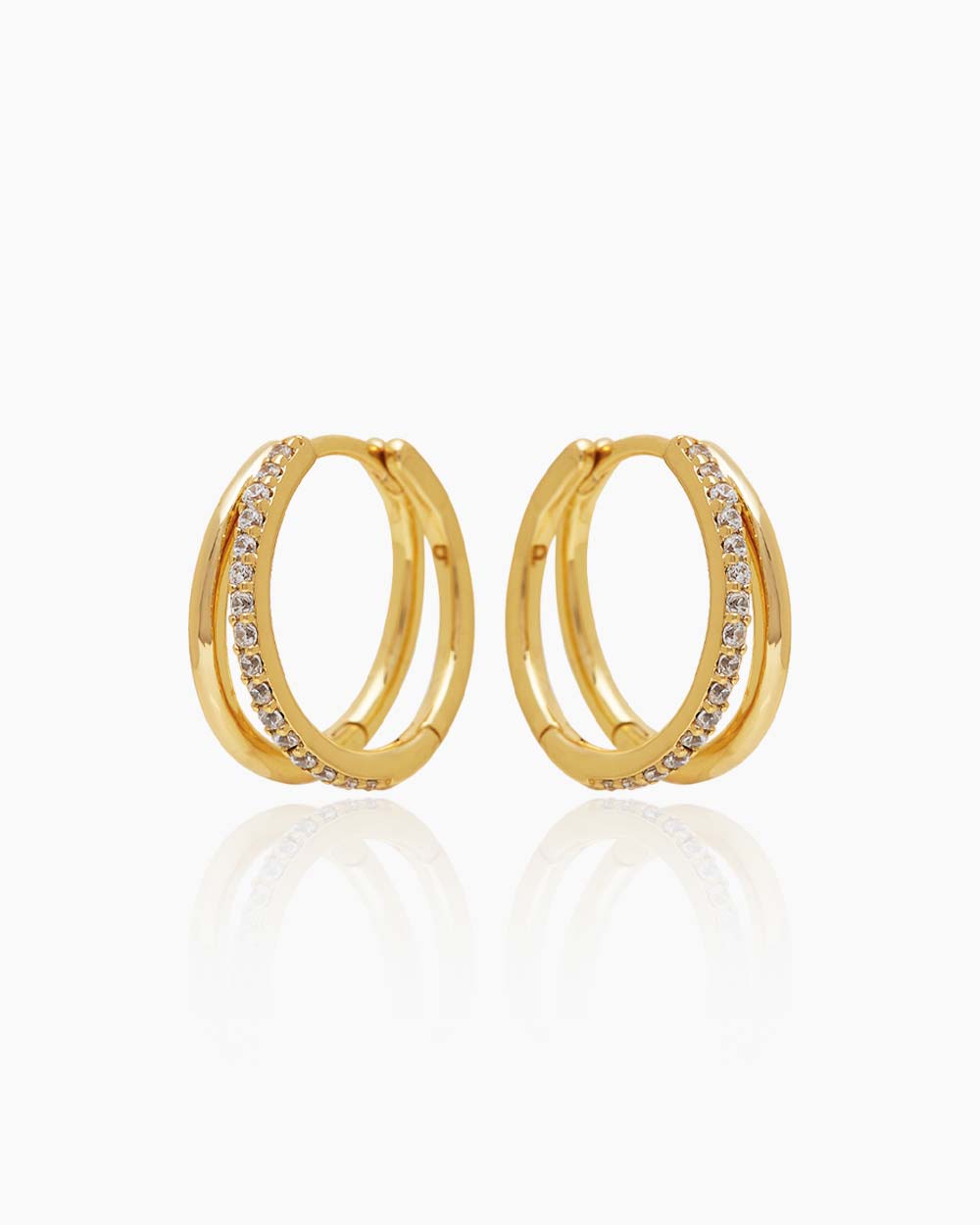 Gemma Gold Hoops - Penny Pairs